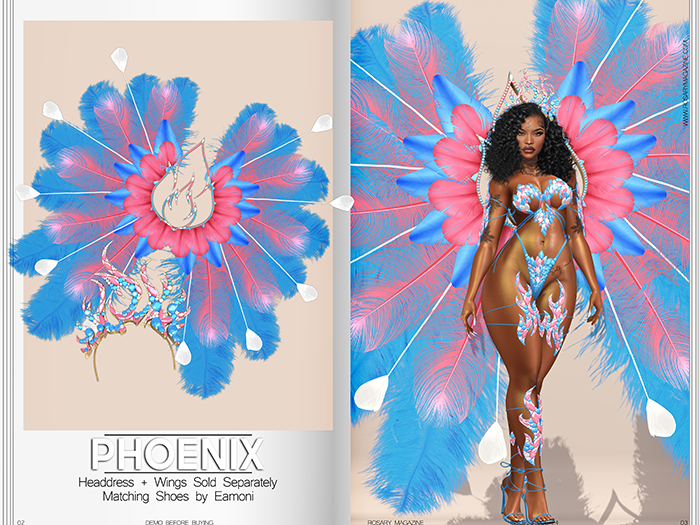 Second Life Marketplace - Rosary. Phoenix . Accessories Blue
